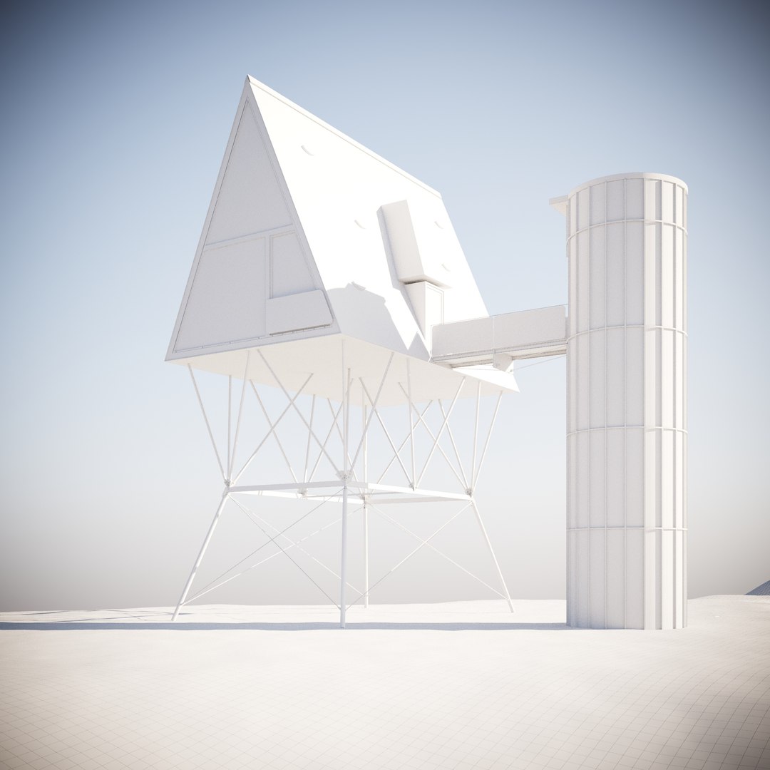 Modern Tree House Model - TurboSquid 1835709