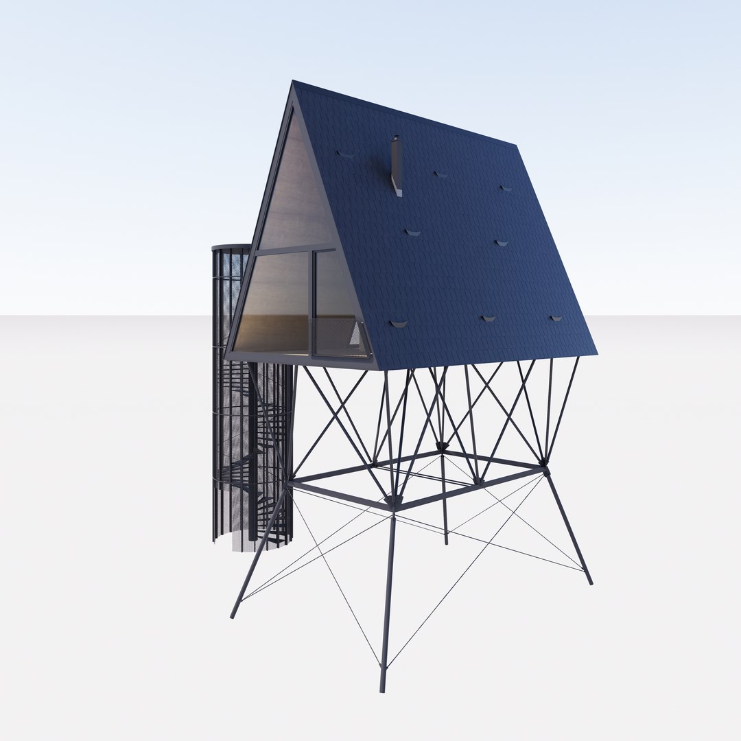 Modern Tree House Model - TurboSquid 1835709