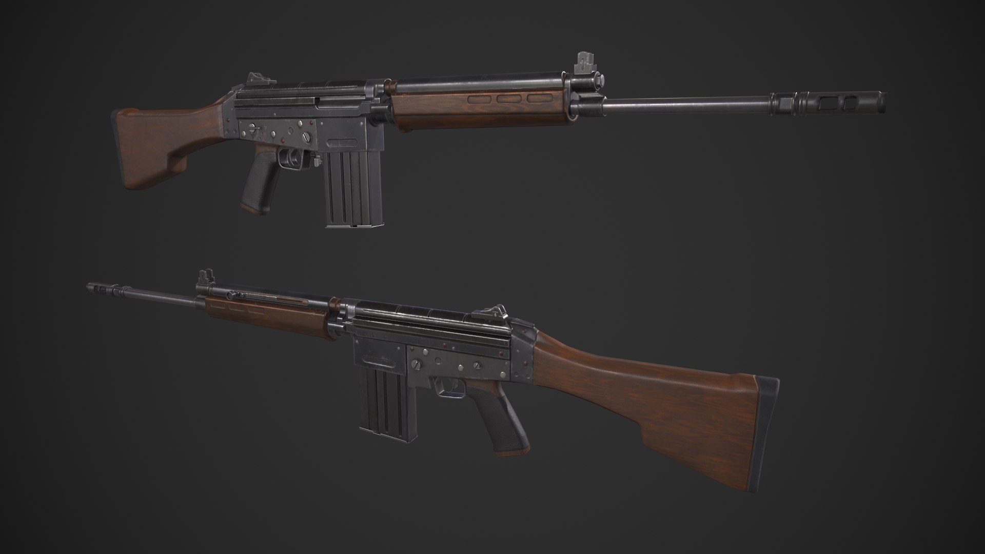 FN-Fal Model - TurboSquid 1739593