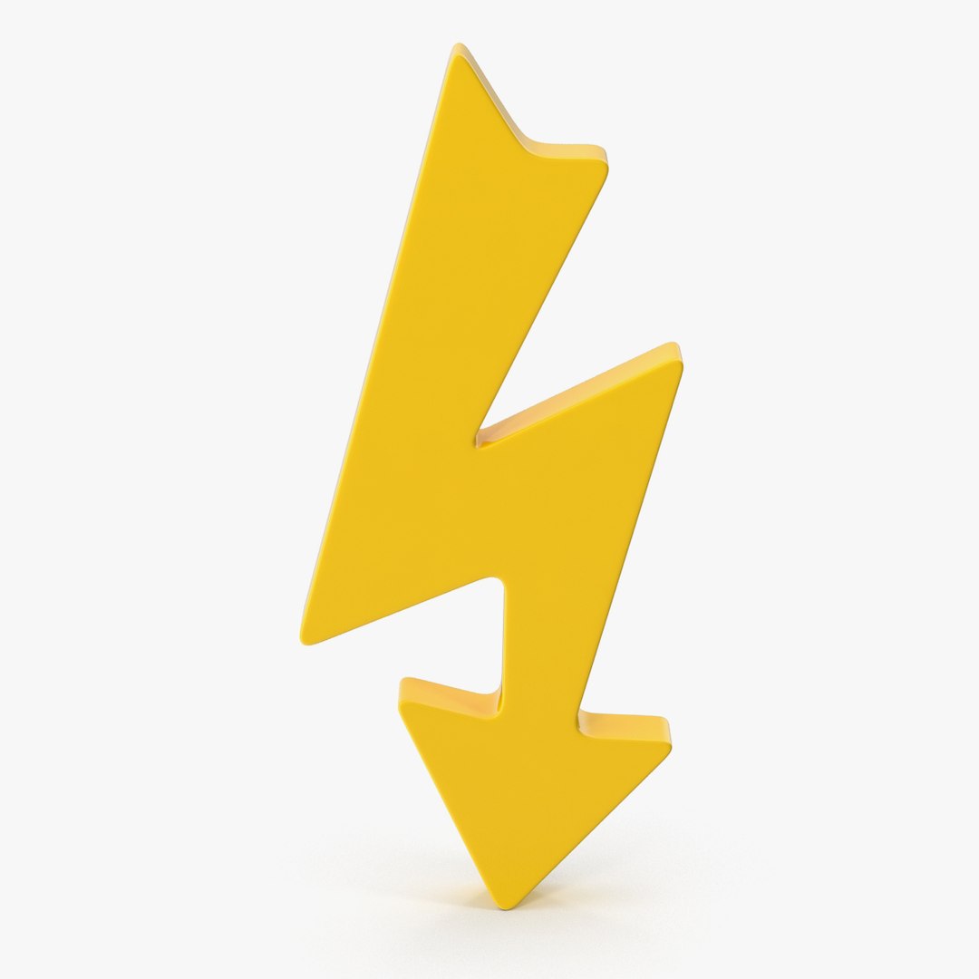 3D High Voltage Icon - TurboSquid 1957133