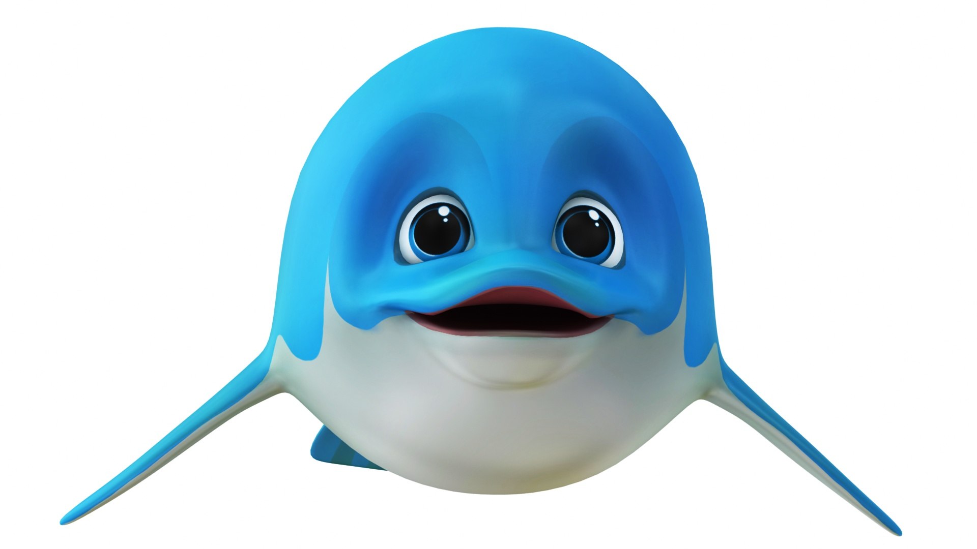 Cartoon Shark and Dolphin 3D model - TurboSquid 2081851