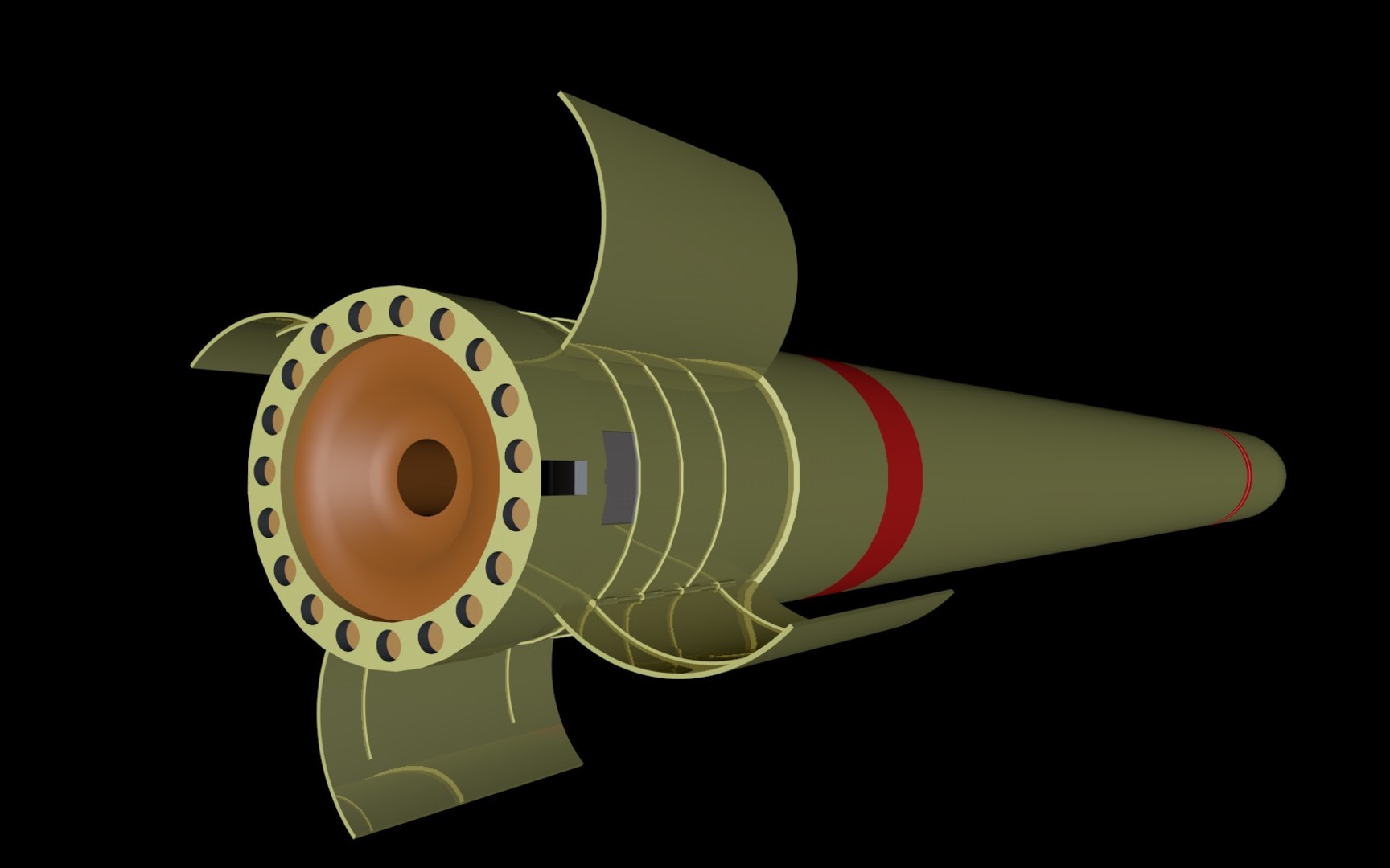 Free Rocket R262 3d Model