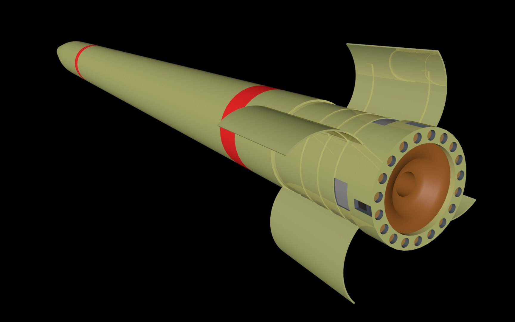 Free Rocket R262 3d Model