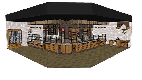 SketchUp Bakery-Counter Models | TurboSquid