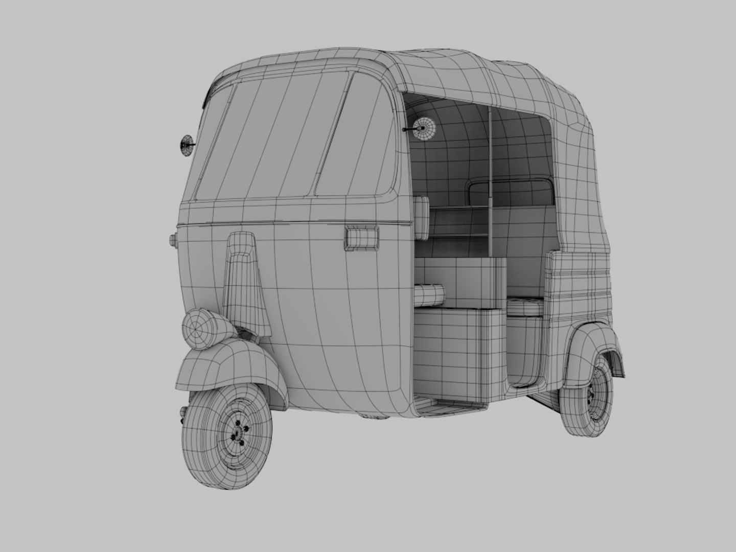 3D indian auto rickshaw cartoon - TurboSquid 1579441