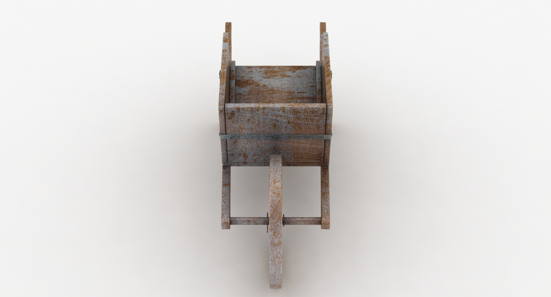 Wooden Wheelbarrow Old 3D Model - TurboSquid 1425097