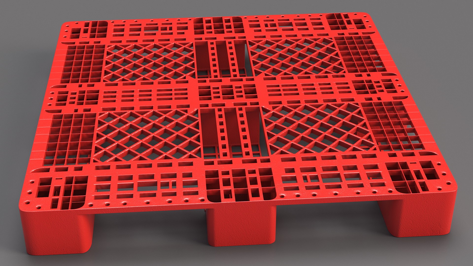 3D Red Plastic Pallet Model - TurboSquid 2134705