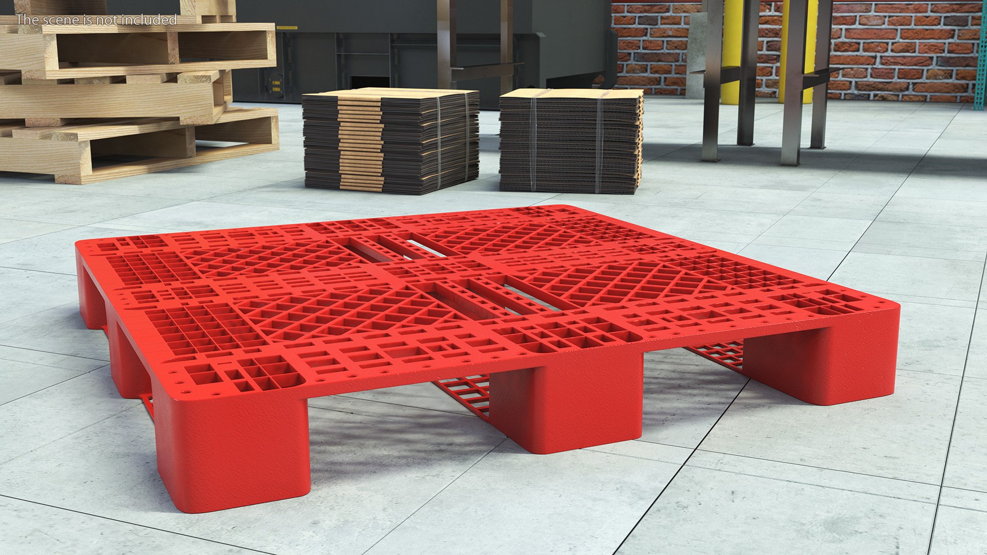 3D Red Plastic Pallet Model - TurboSquid 2134705