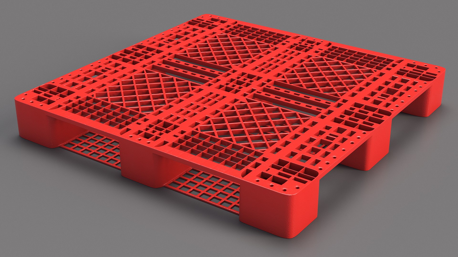 3D Red Plastic Pallet Model - TurboSquid 2134705