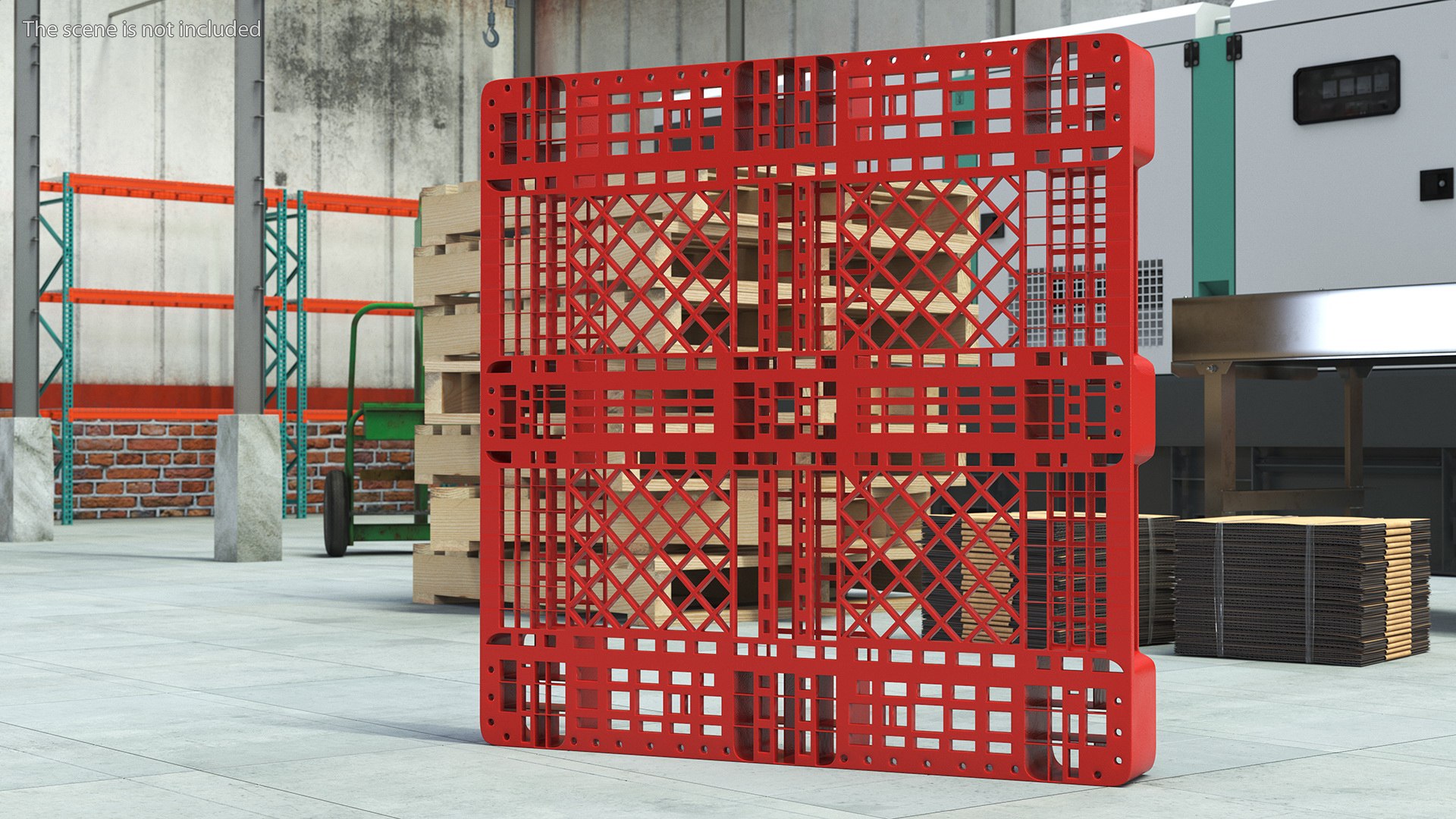 3D Red Plastic Pallet Model - TurboSquid 2134705