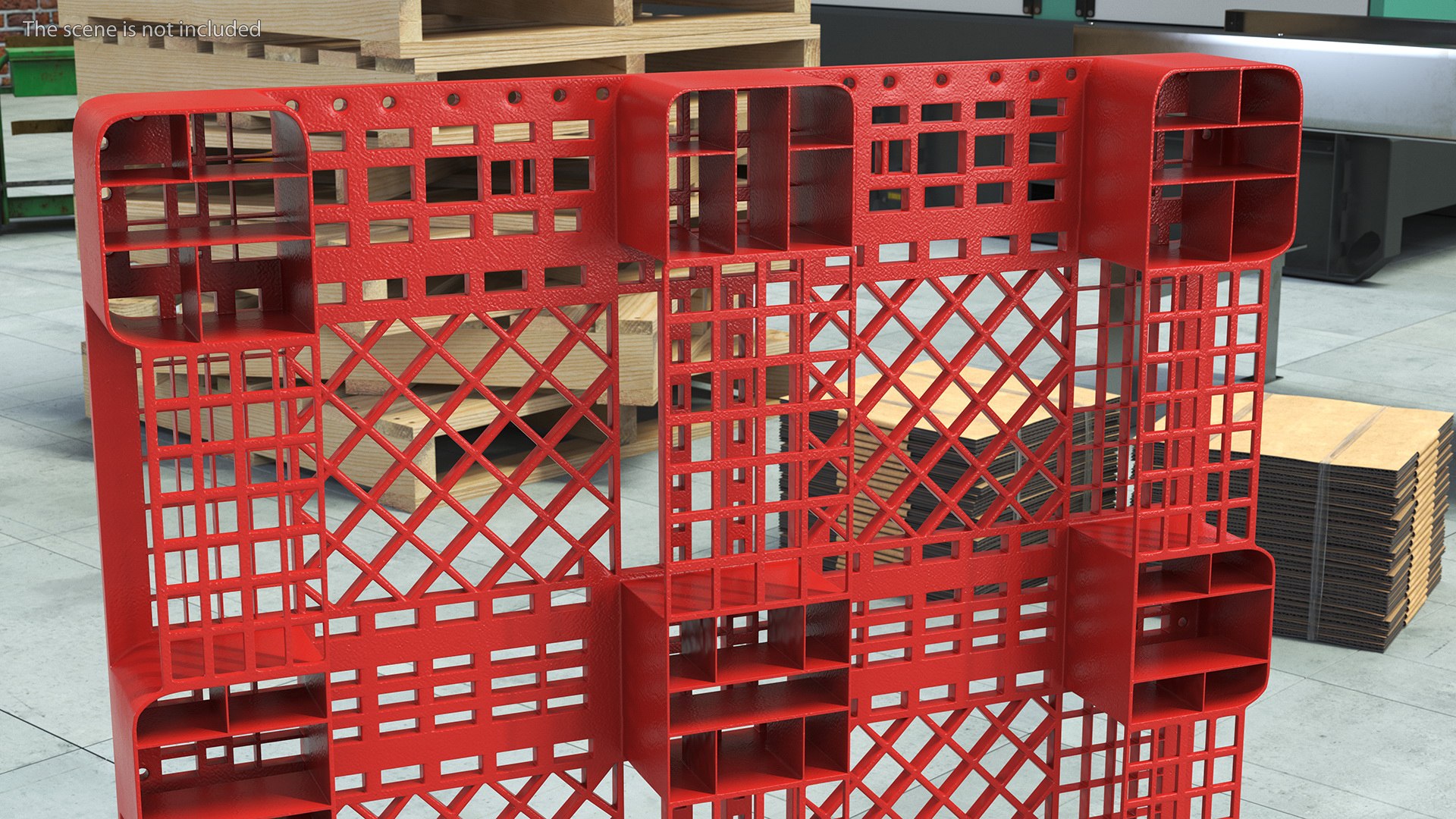 3D Red Plastic Pallet Model - TurboSquid 2134705