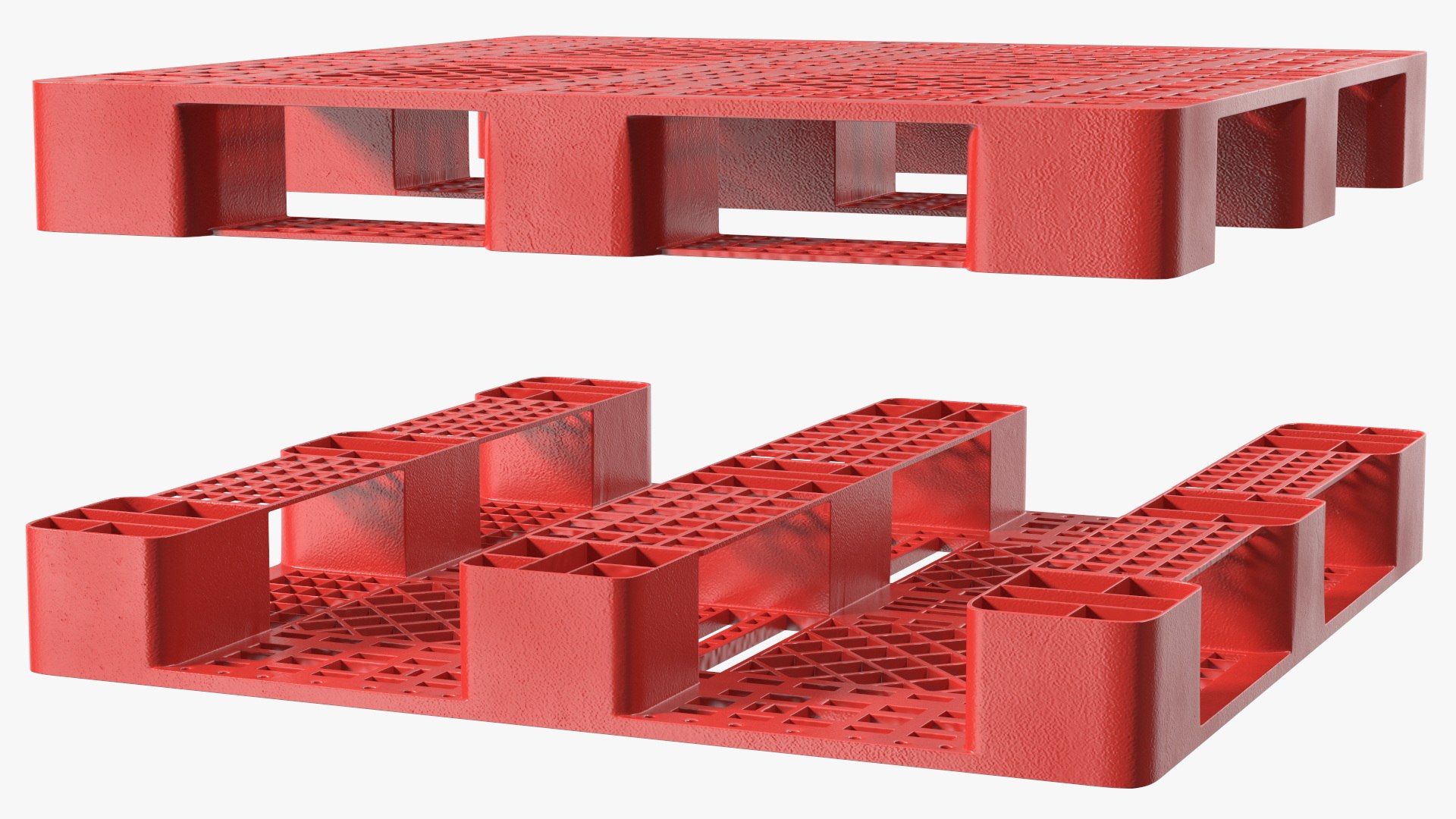 3D Red Plastic Pallet model - TurboSquid 2134705