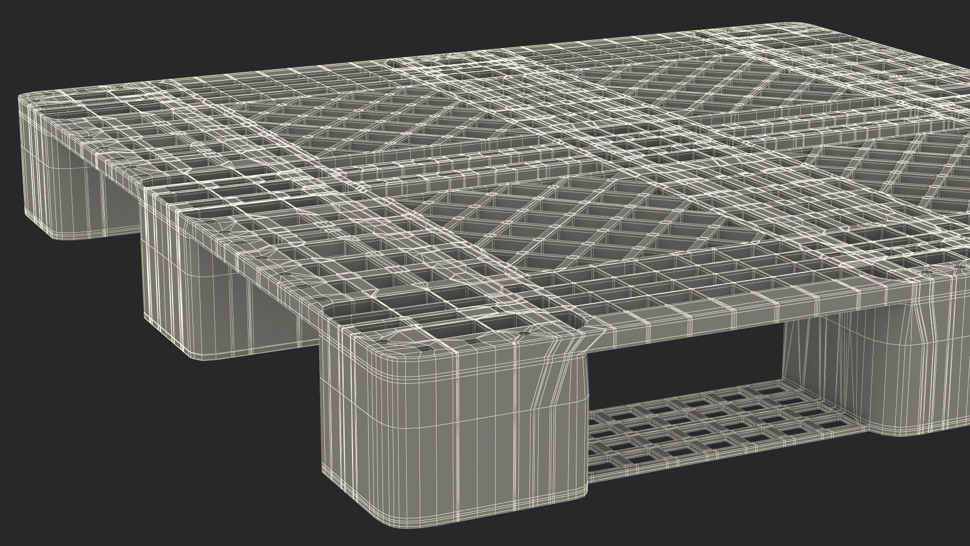 3D Red Plastic Pallet model - TurboSquid 2134705