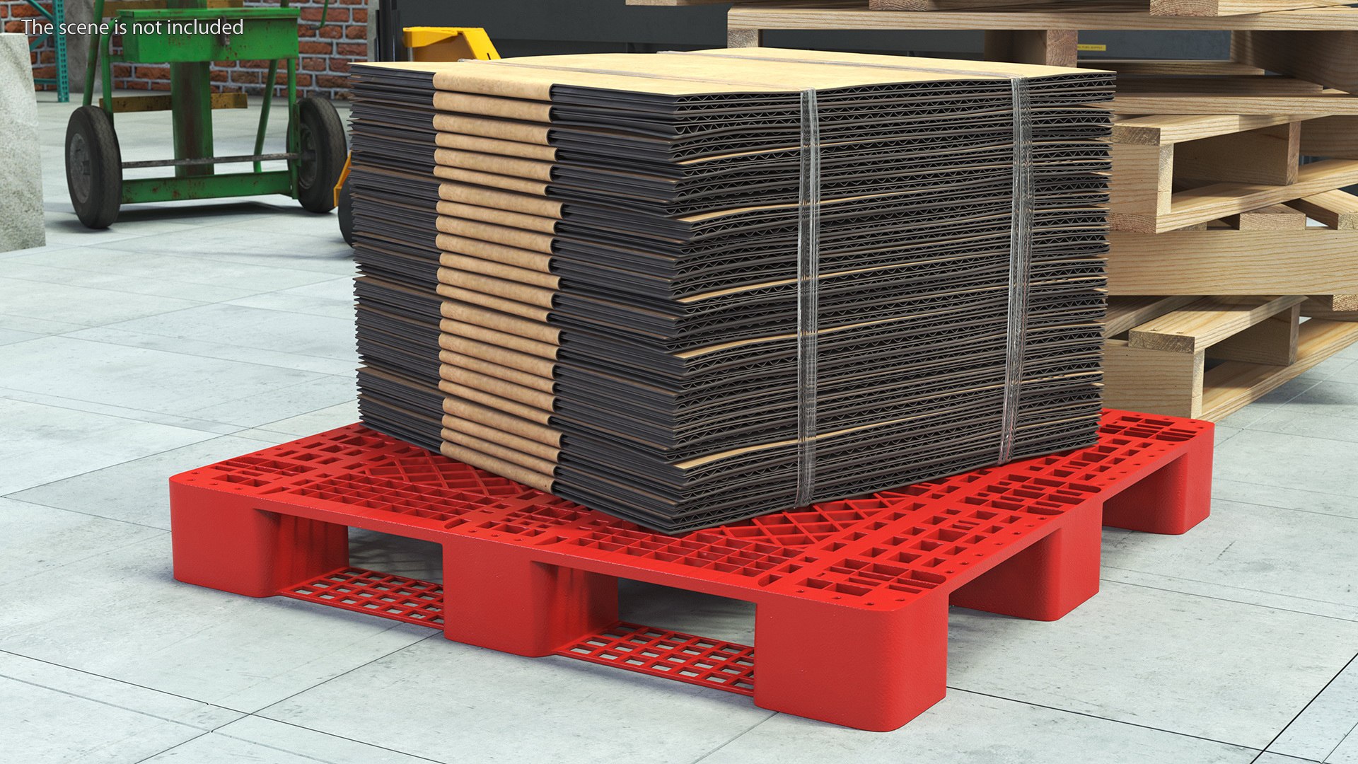 3D Red Plastic Pallet Model - TurboSquid 2134705
