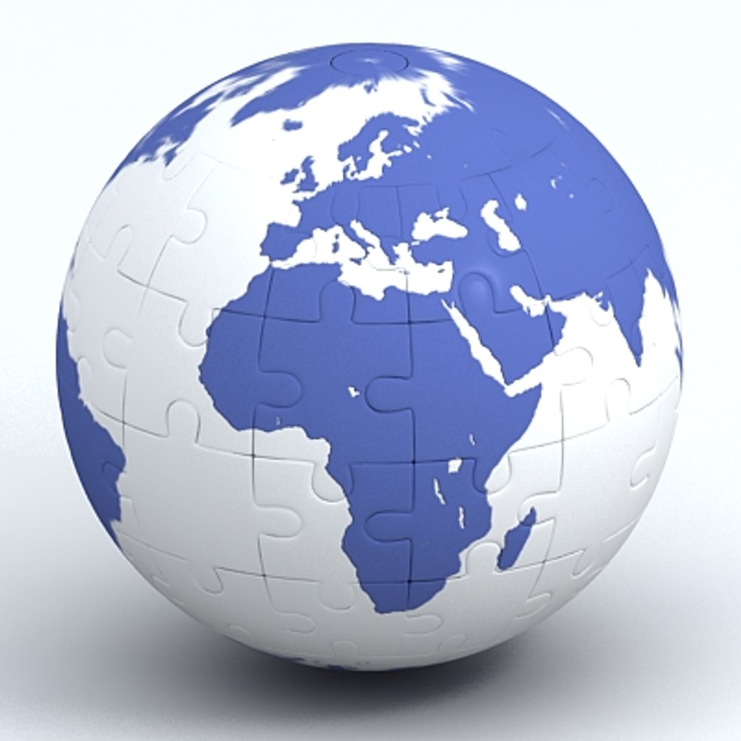 3d Model Jigsaw Puzzle Earth Scene