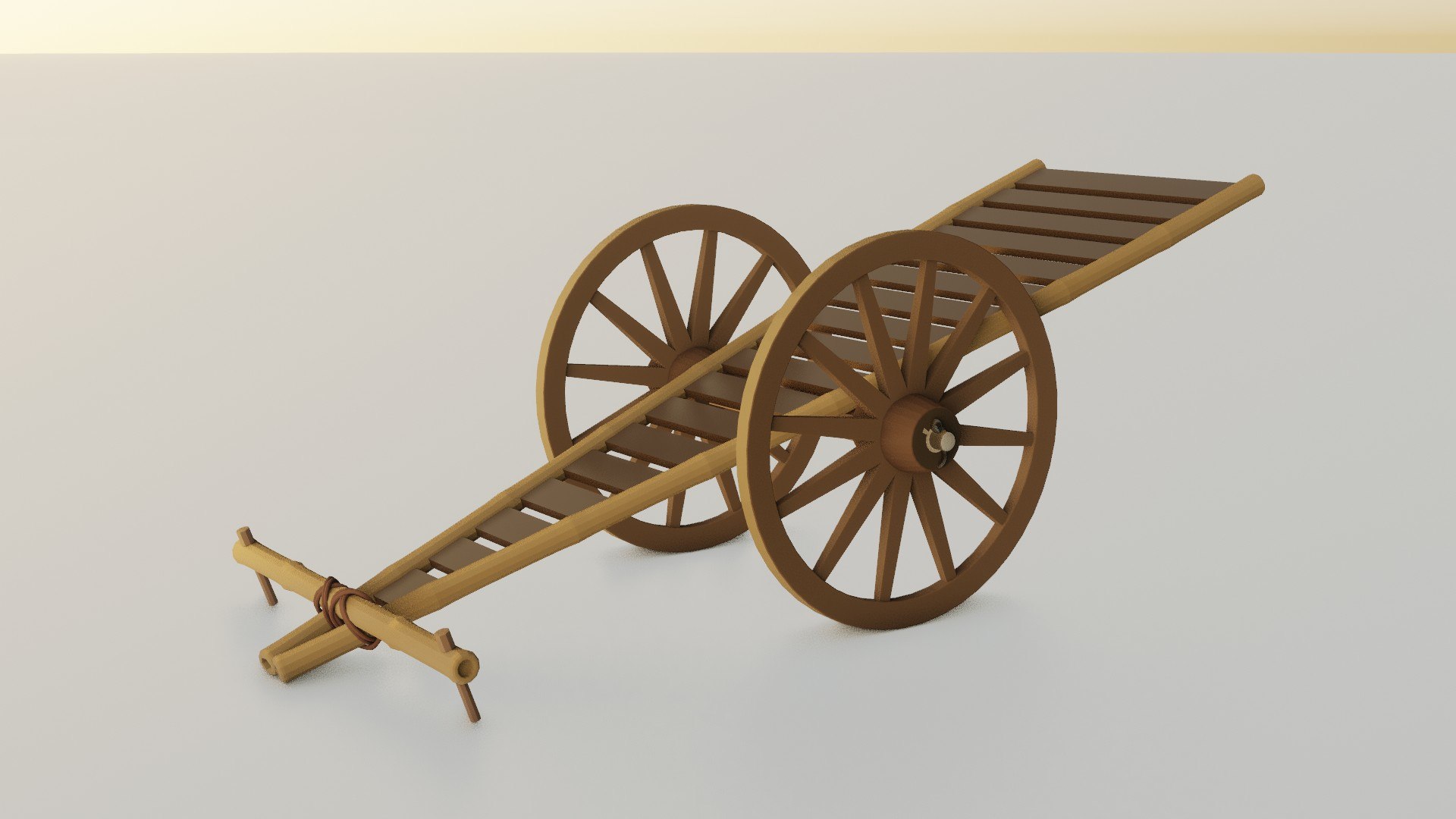 3D Bullock Cart Model - TurboSquid 1882669
