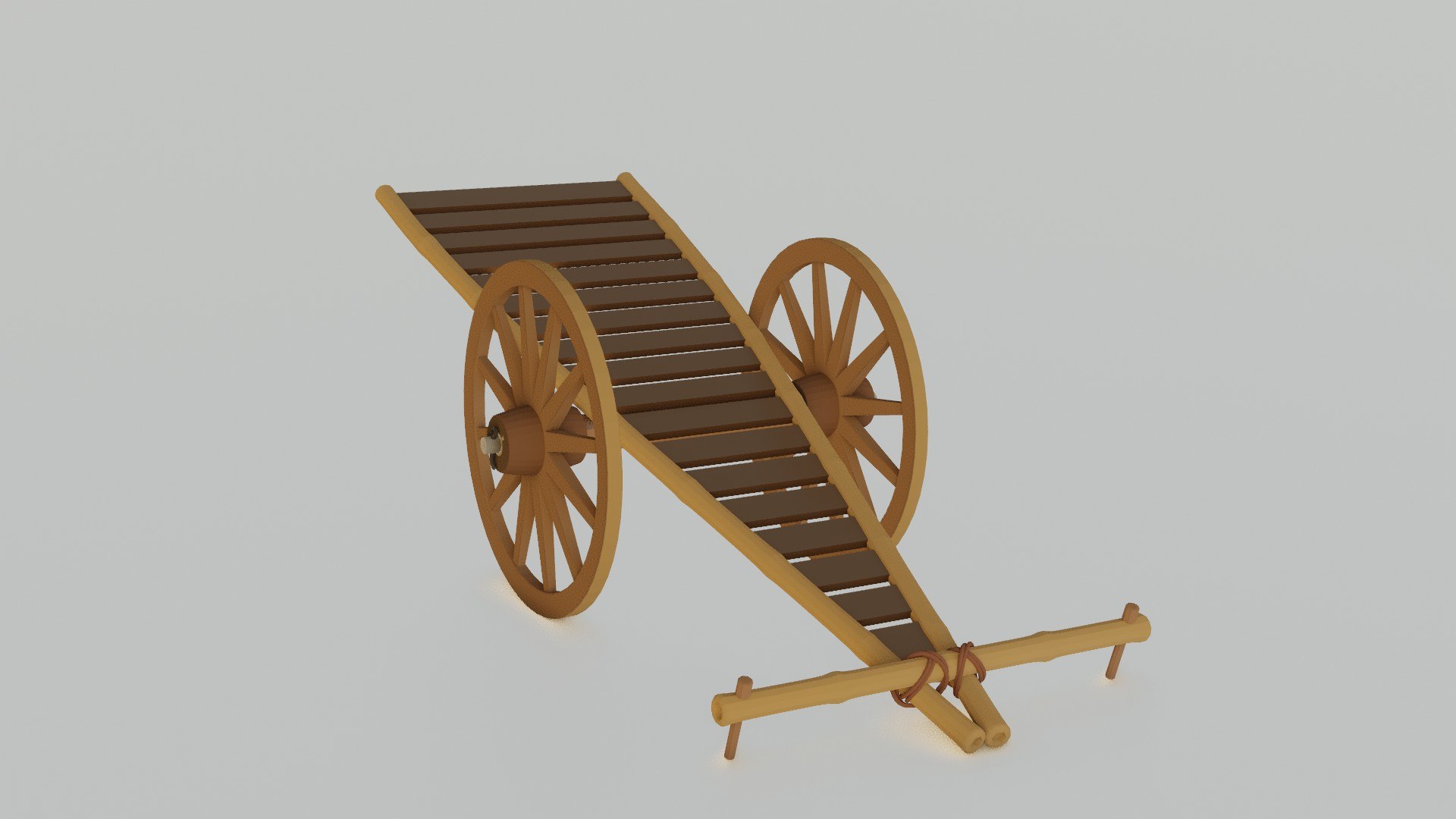 3D Bullock Cart Model - TurboSquid 1882669