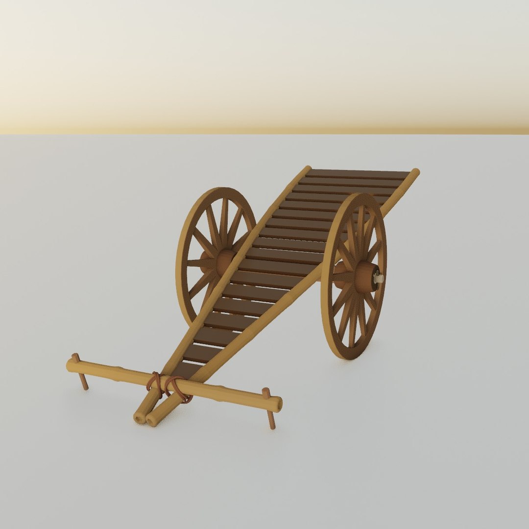 3D Bullock Cart Model - TurboSquid 1882669
