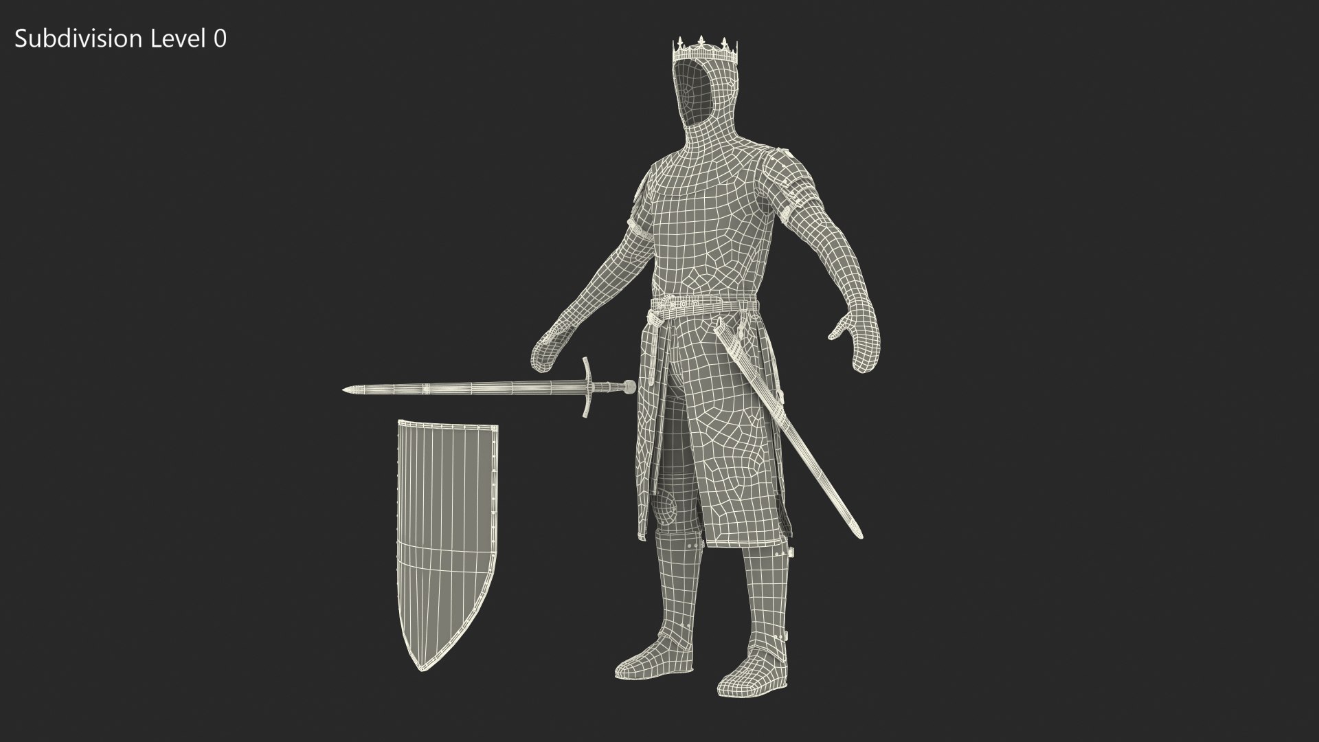 Crusader knight king armor 3D model - TurboSquid 1509482