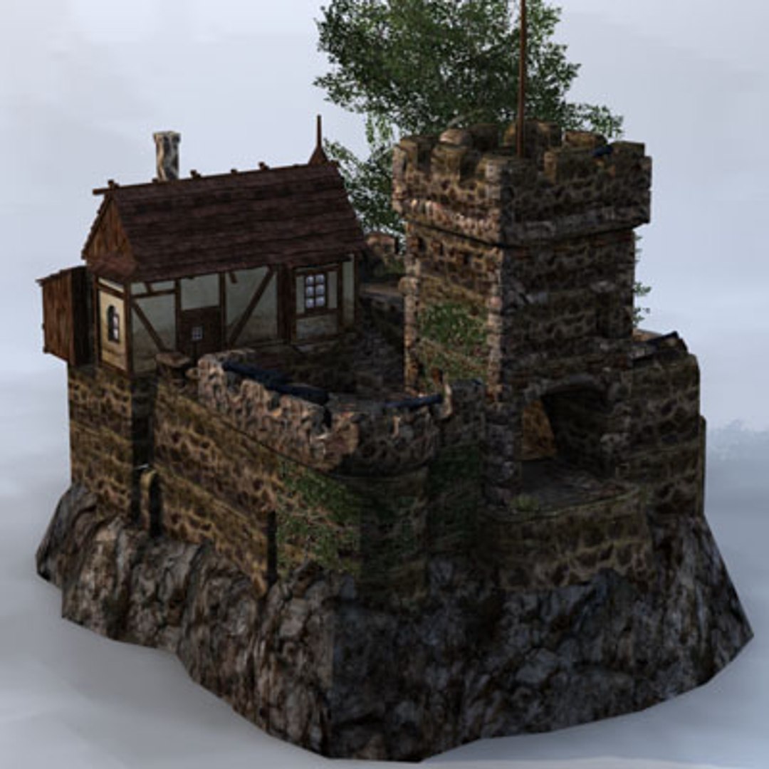 3d model fantasy building