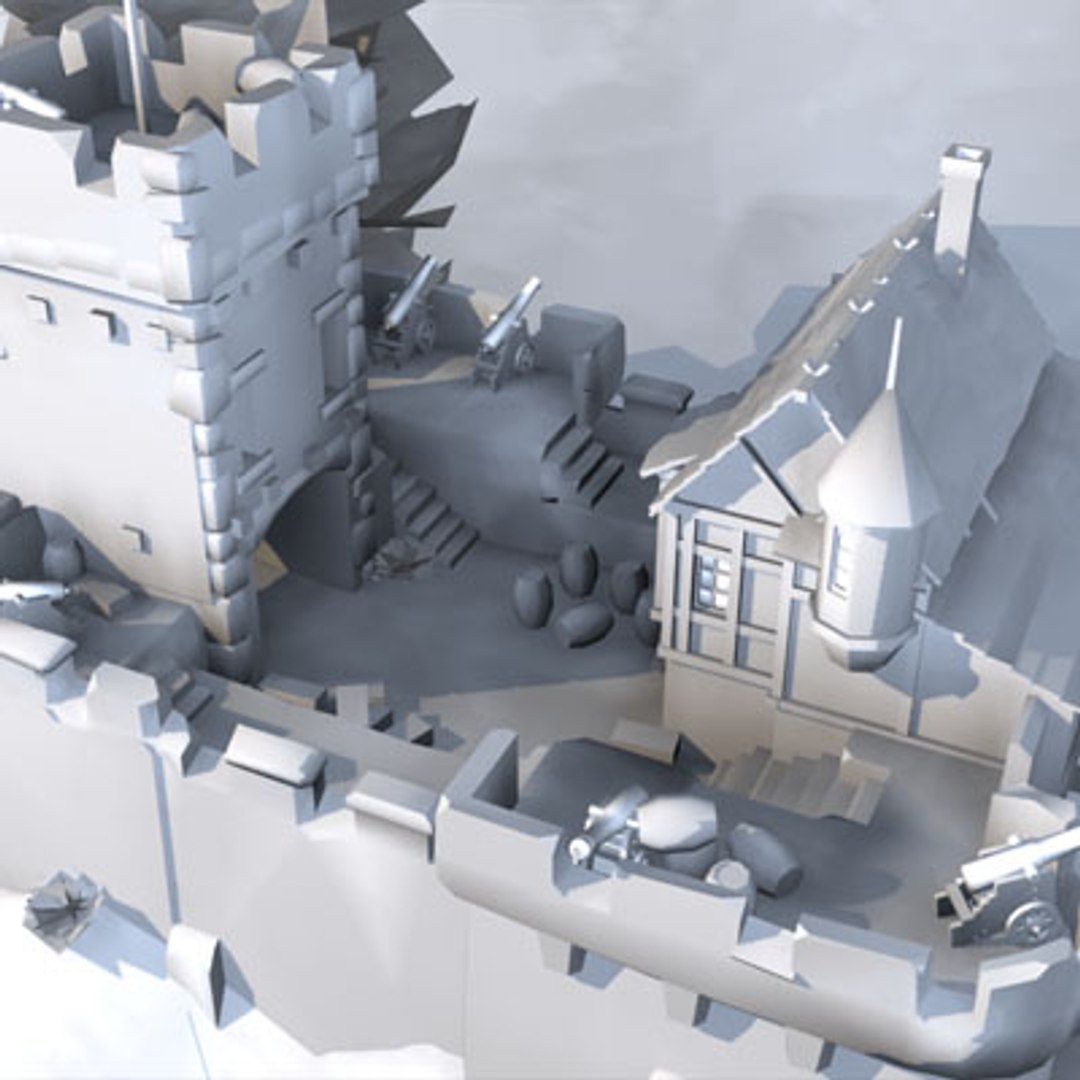 3d model fantasy building