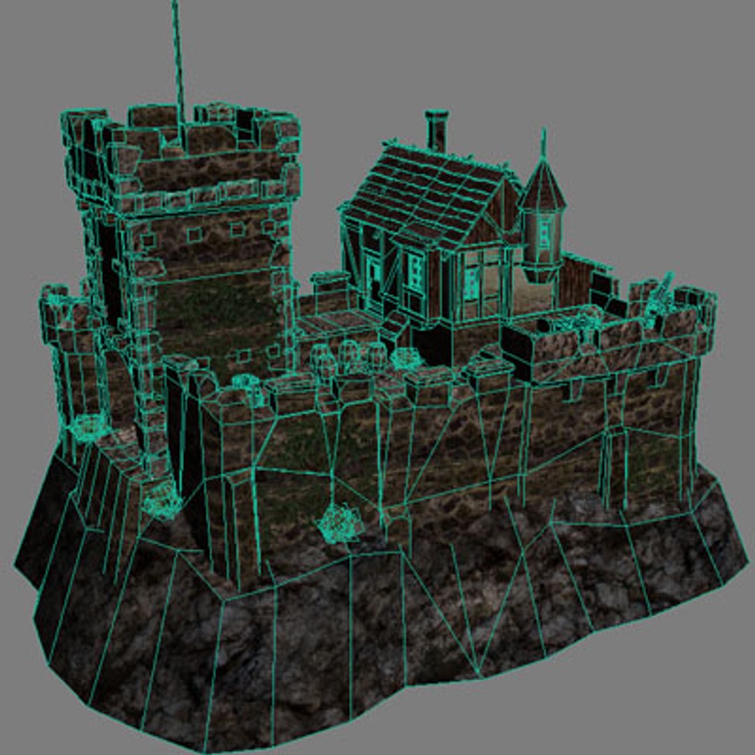 3d model fantasy building