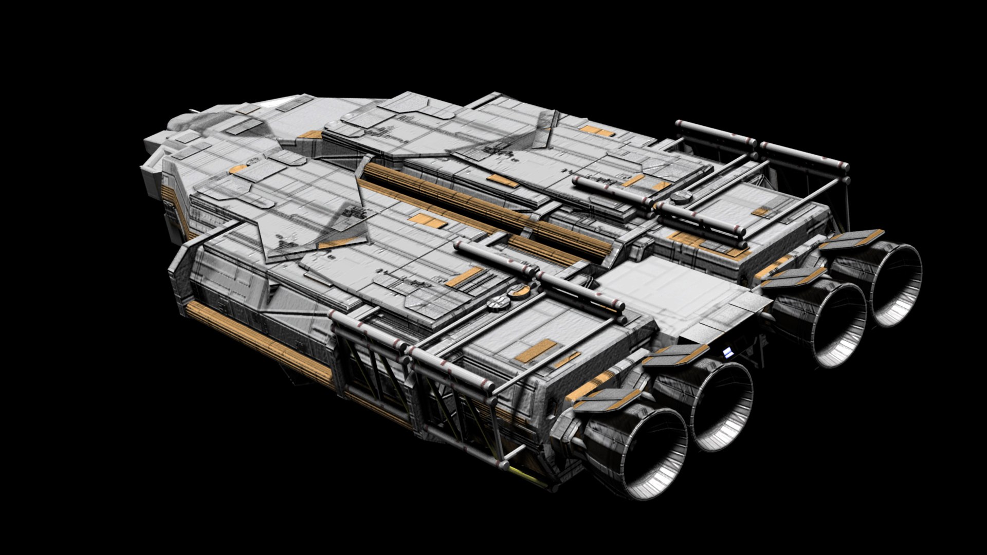 Spaceship Construction Kit 3D Model - TurboSquid 1868980