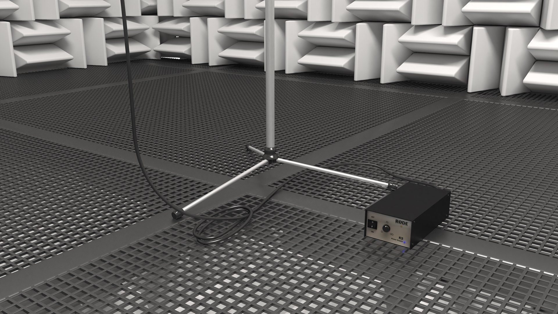 3D Enechoic Chamber With Microphones - TurboSquid 2375044