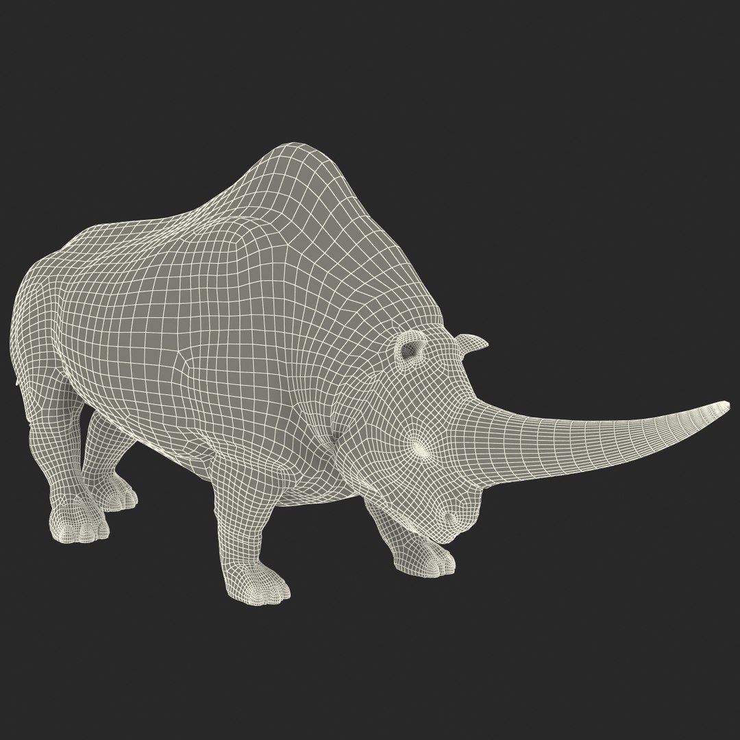 Elasmotherium 2 Pose 1 3d Model