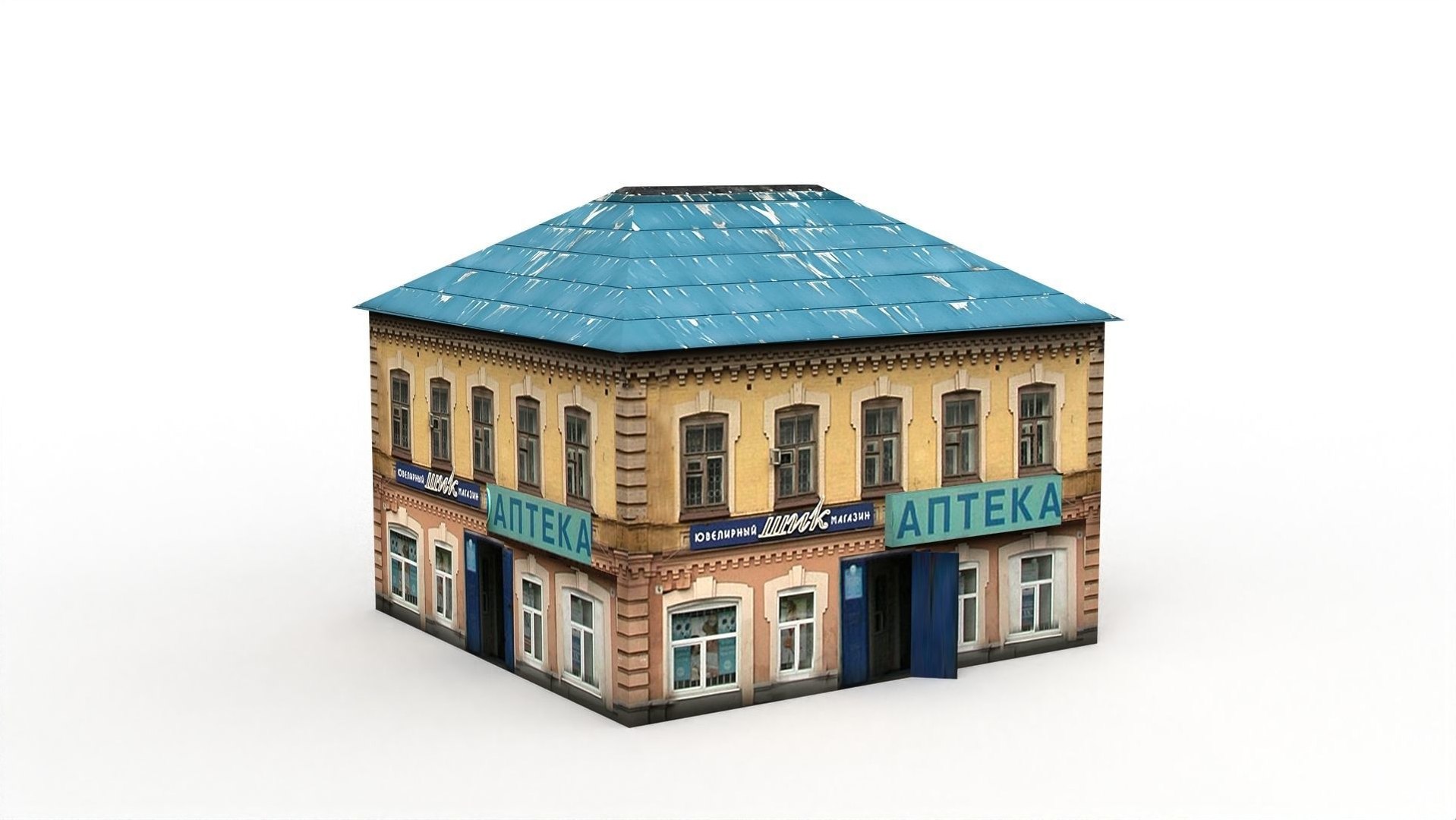 3D model Two-storey residential building - TurboSquid 1725587