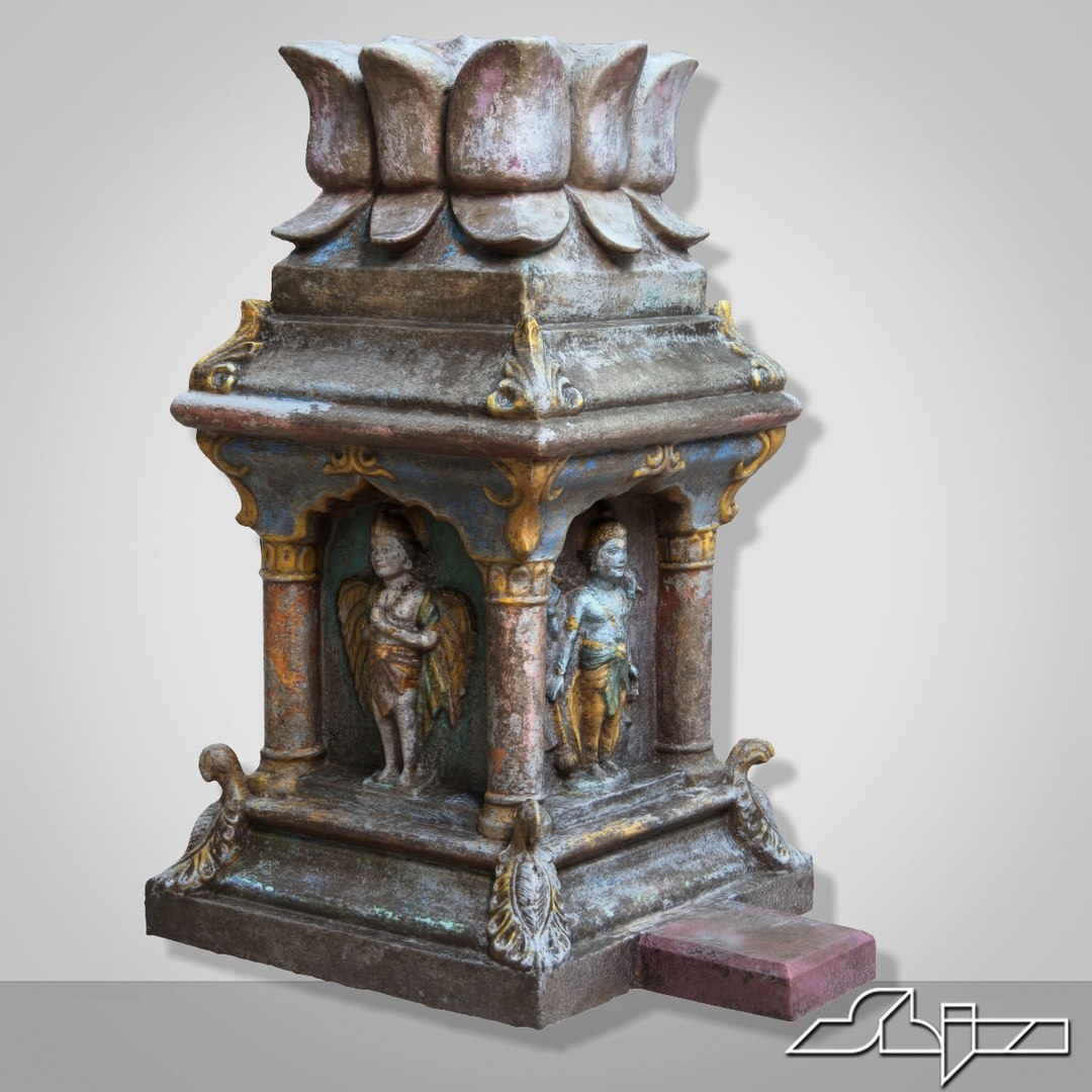 3ds Indian Hinduism Altar