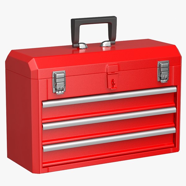 modelo 3d Tool Box Red - TurboSquid 2097521