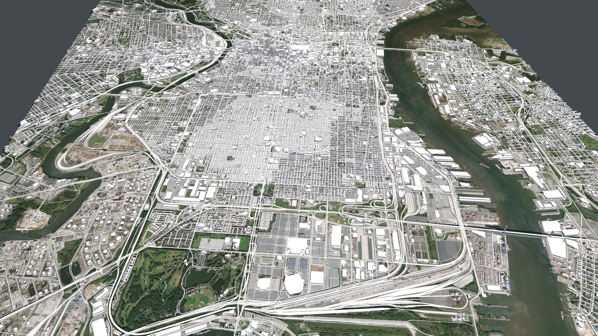 Cityscape Philadelphia Pennsylvania USA 3D Model - TurboSquid 1786641