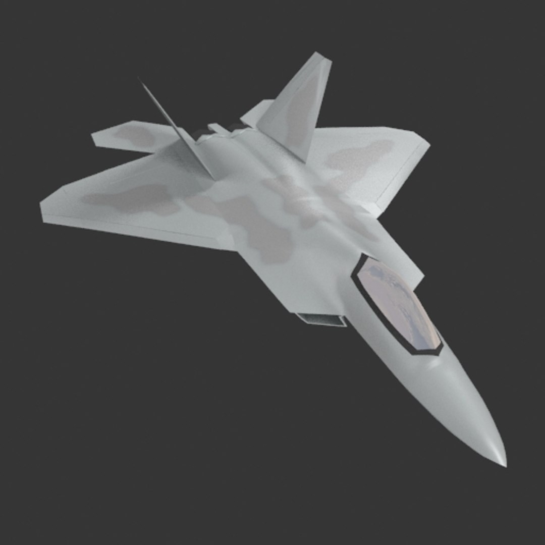 F22 Raptor Jet Fighter 3D Model - TurboSquid 1425781