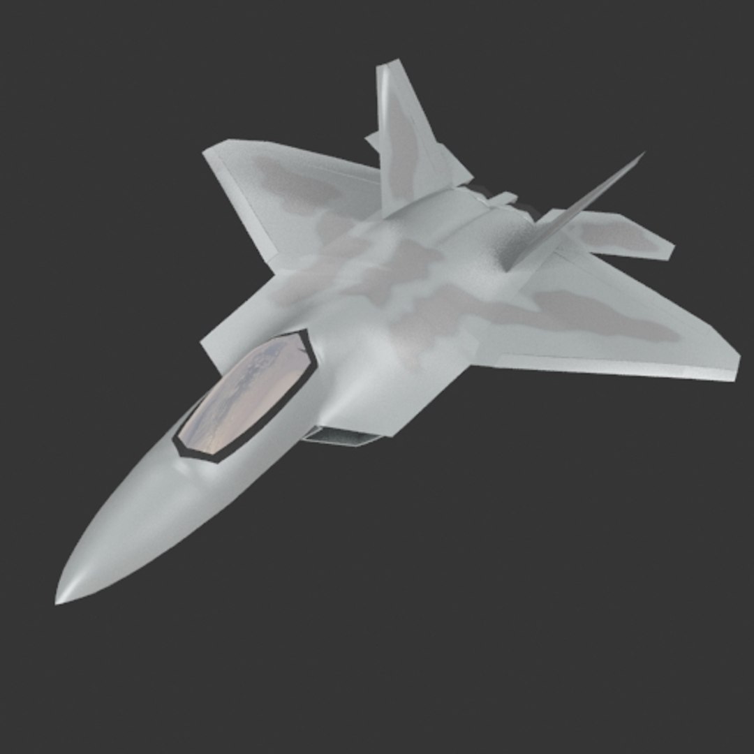 F22 Raptor Jet Fighter 3D Model - TurboSquid 1425781