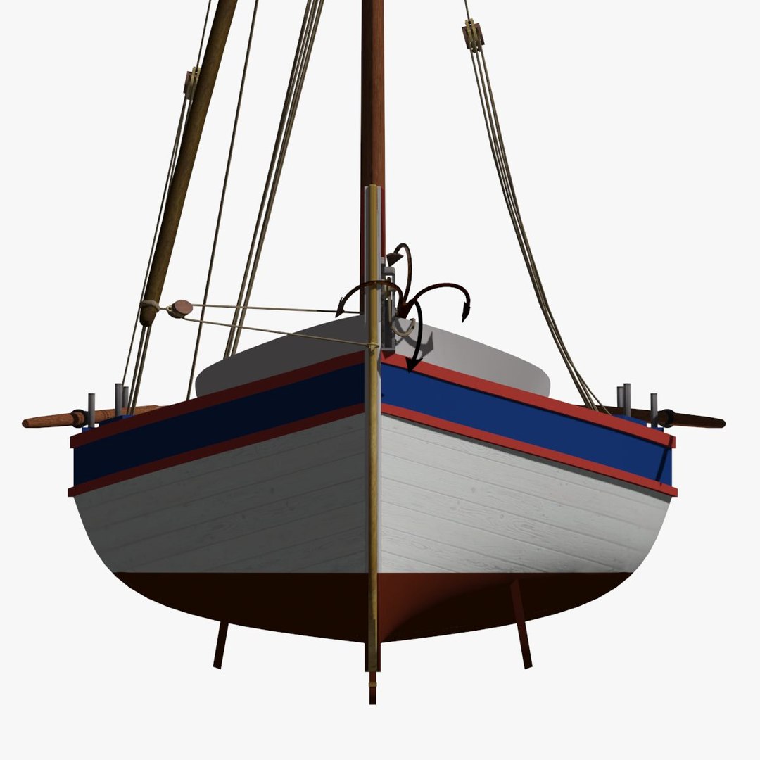 3D Sail Fishing Boat Shells - TurboSquid 1309116