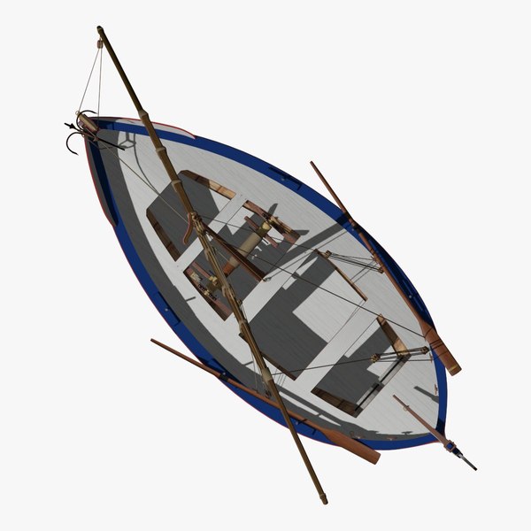3D sail fishing boat shells - TurboSquid 1309116