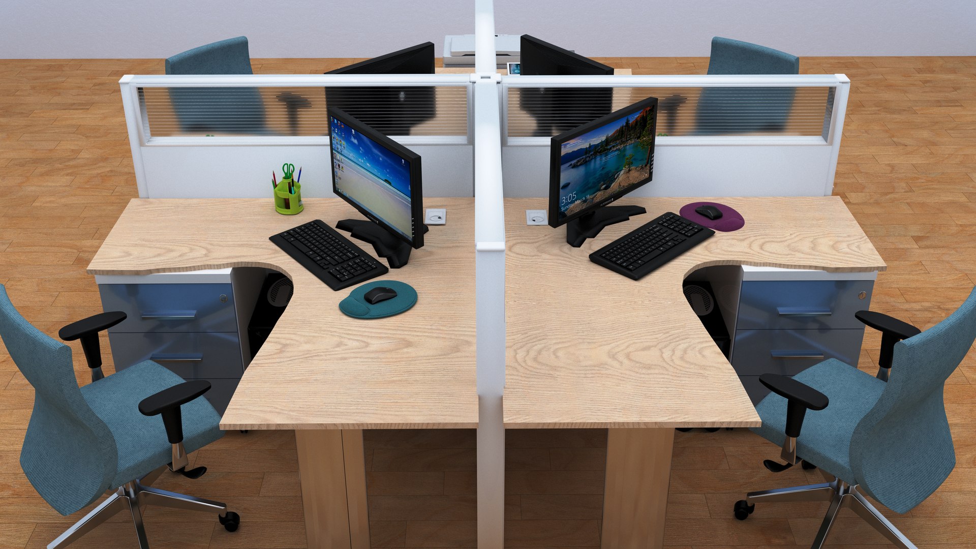 Quad Workstation 8K 3D Model - TurboSquid 2169989