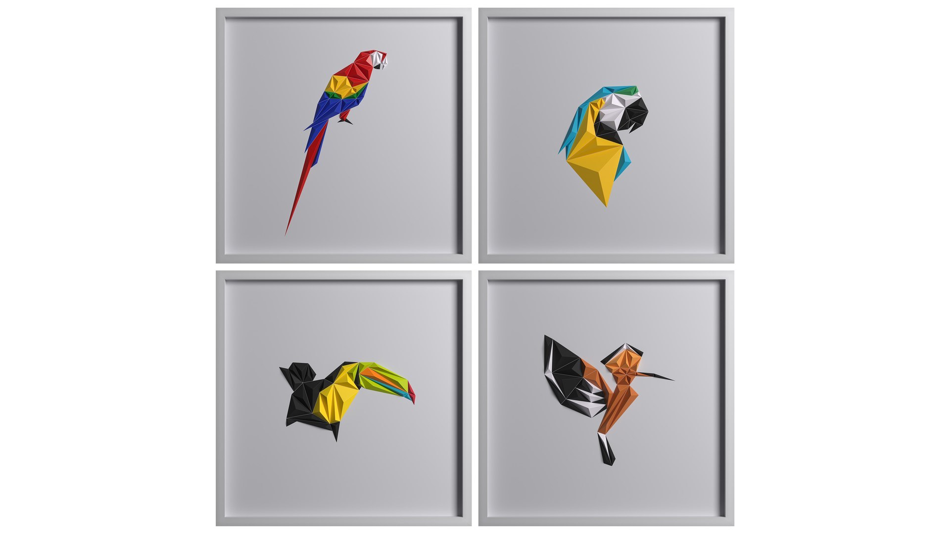 3D Paper Art Work Collection 01 Model - TurboSquid 2005594