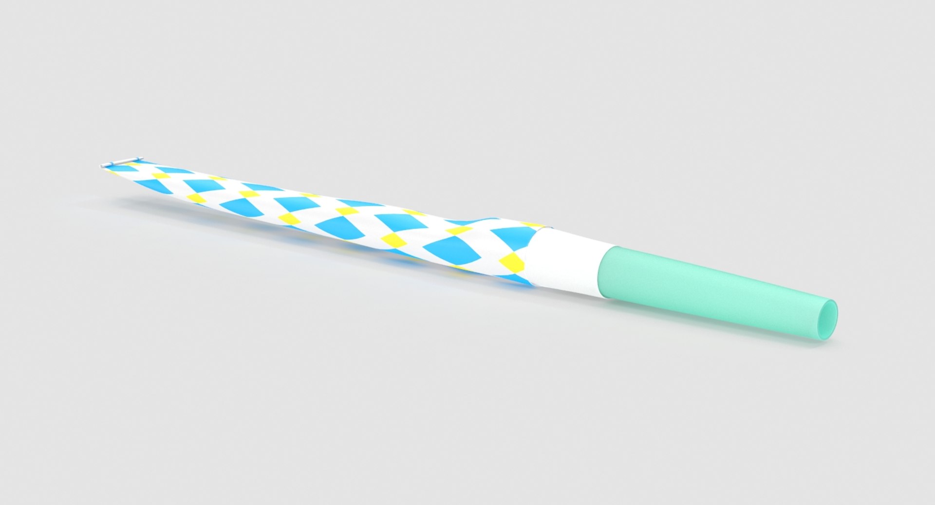 3d party horn 03 blue