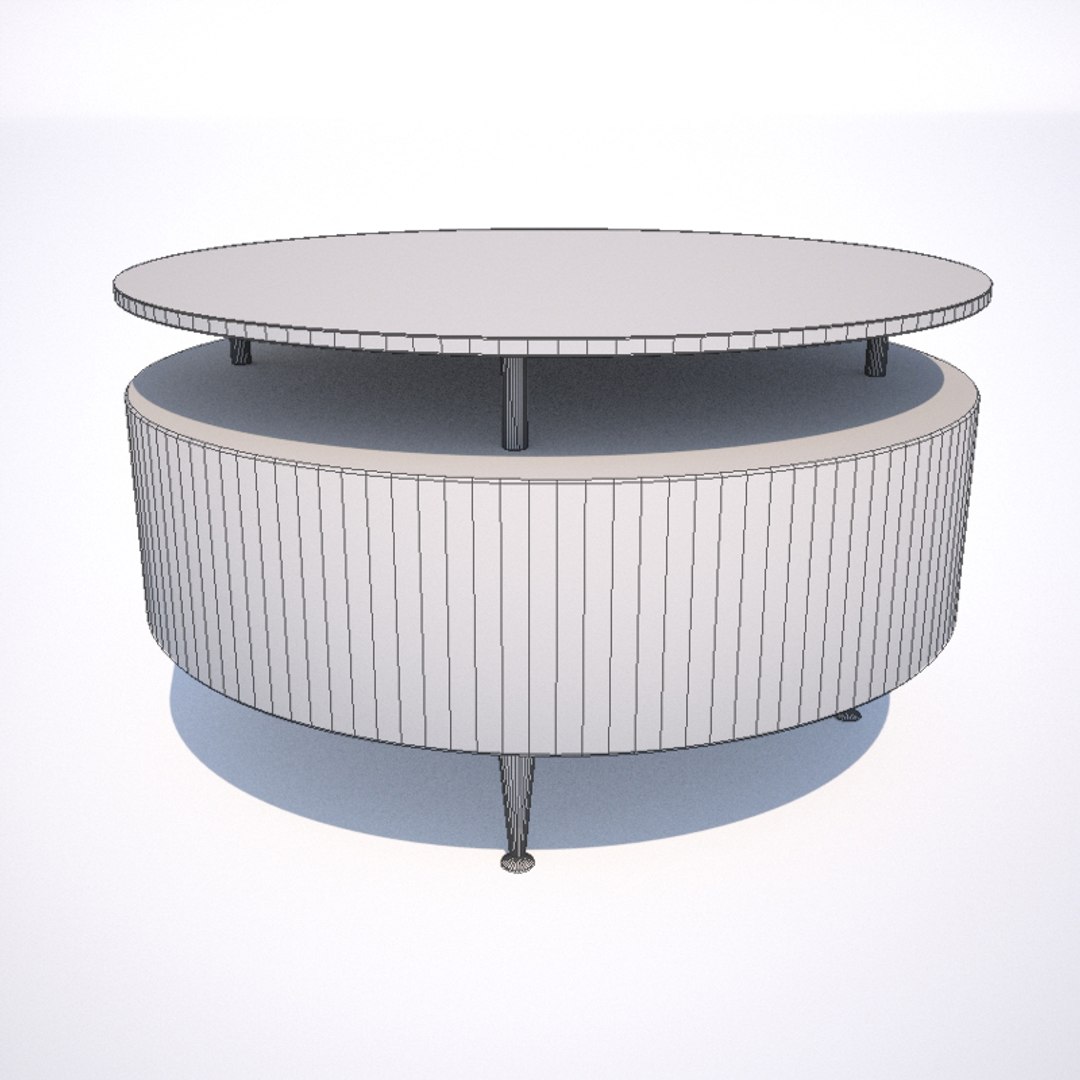 3d cocktail coffee table