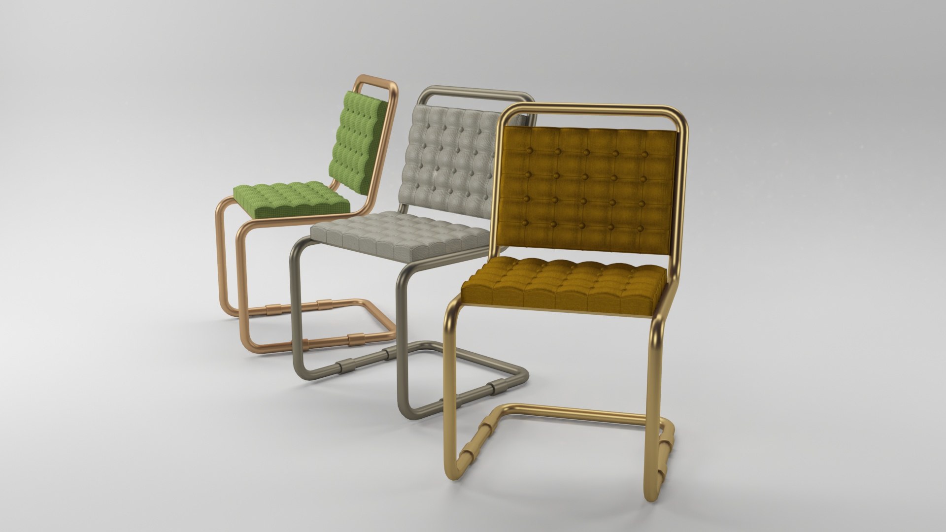 Chair with pad 3D model - TurboSquid 2138307