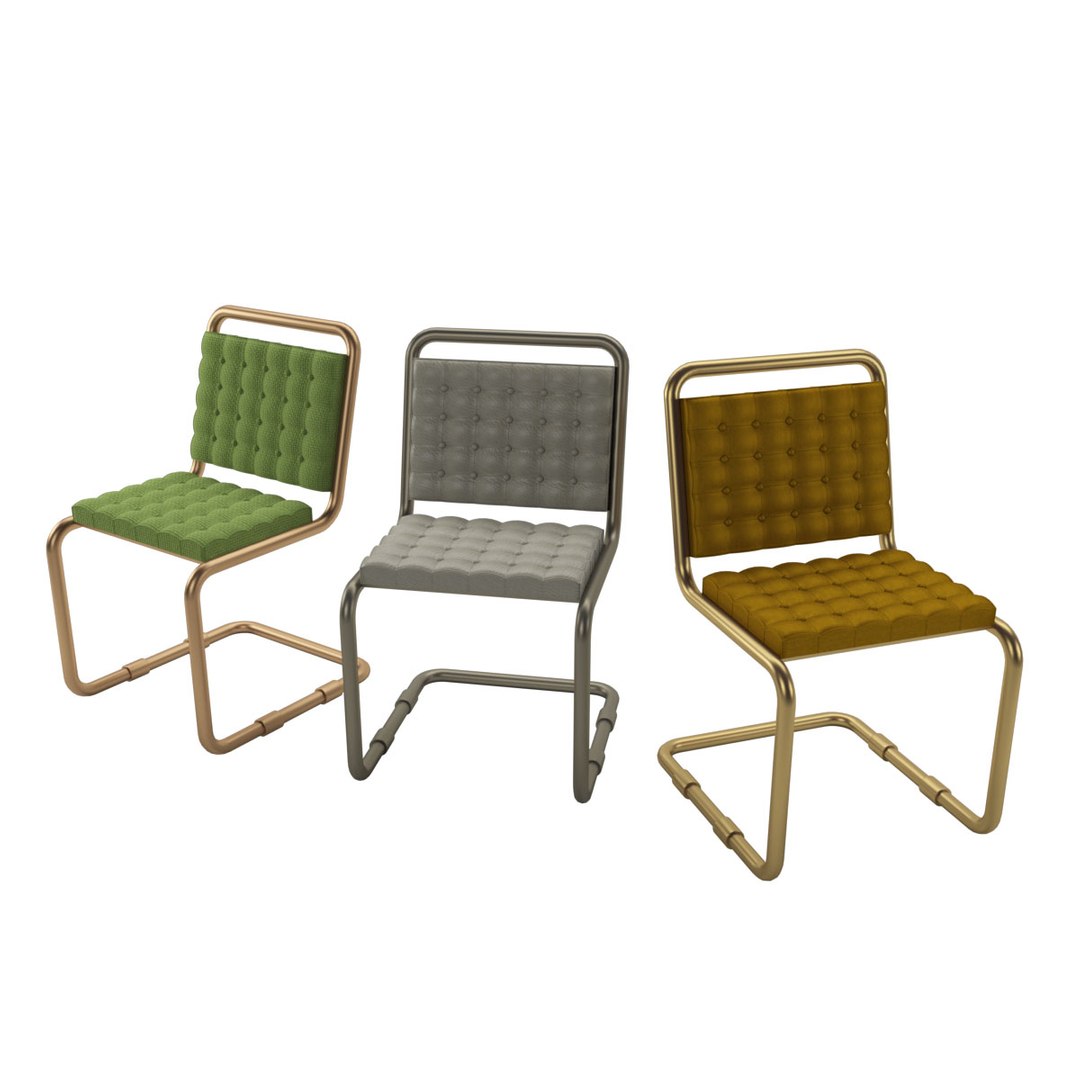 Chair with pad 3D model - TurboSquid 2138307