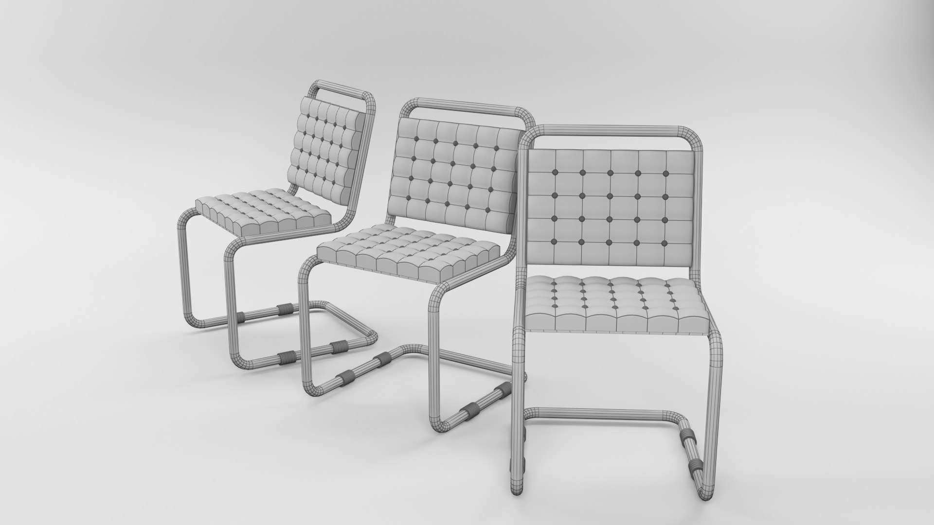 Chair with pad 3D model - TurboSquid 2138307