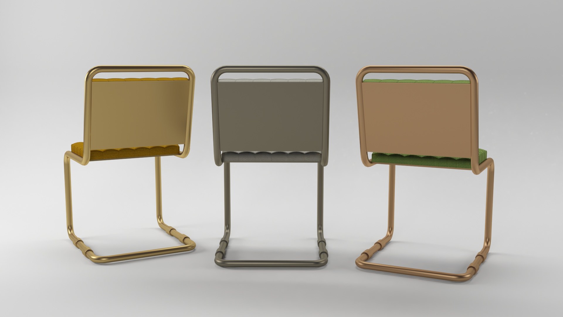 Chair with pad 3D model - TurboSquid 2138307