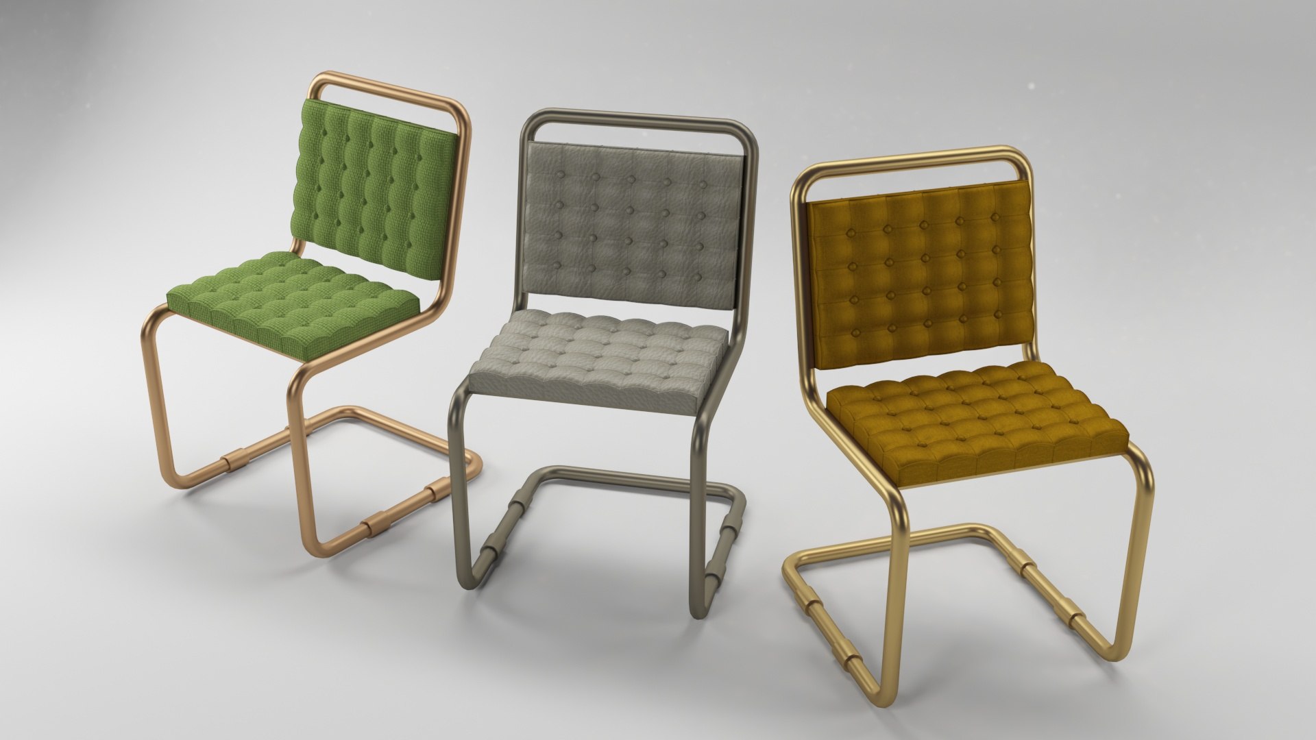 Chair with pad 3D model - TurboSquid 2138307