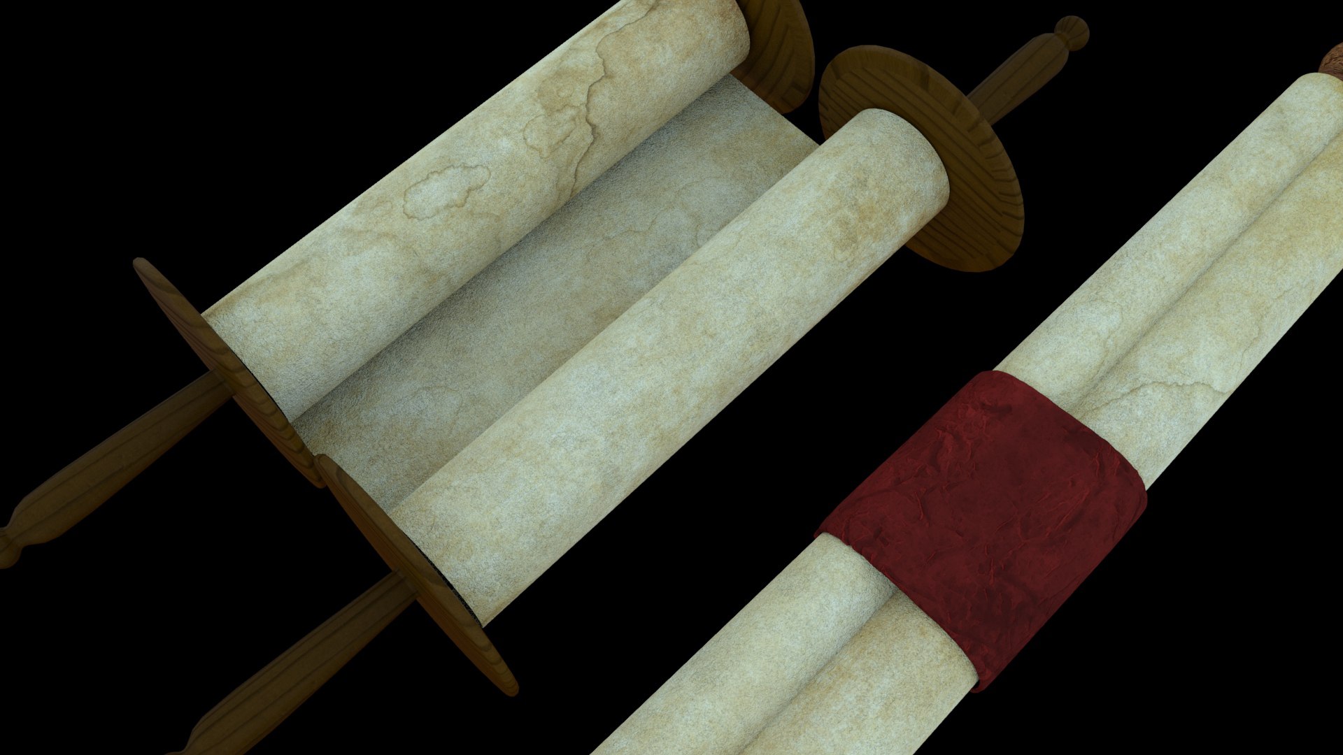 Old Scrolls 3D Model - TurboSquid 1359817