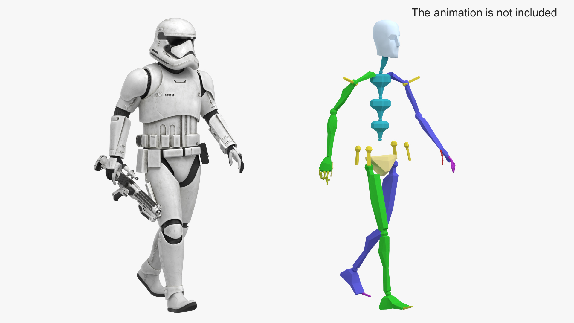 Star Wars First Order Stormtrooper Dirty Rigged 3D Model - TurboSquid 2366178