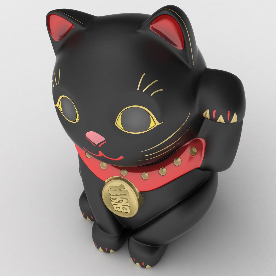 Maneki Neko 3d Obj
