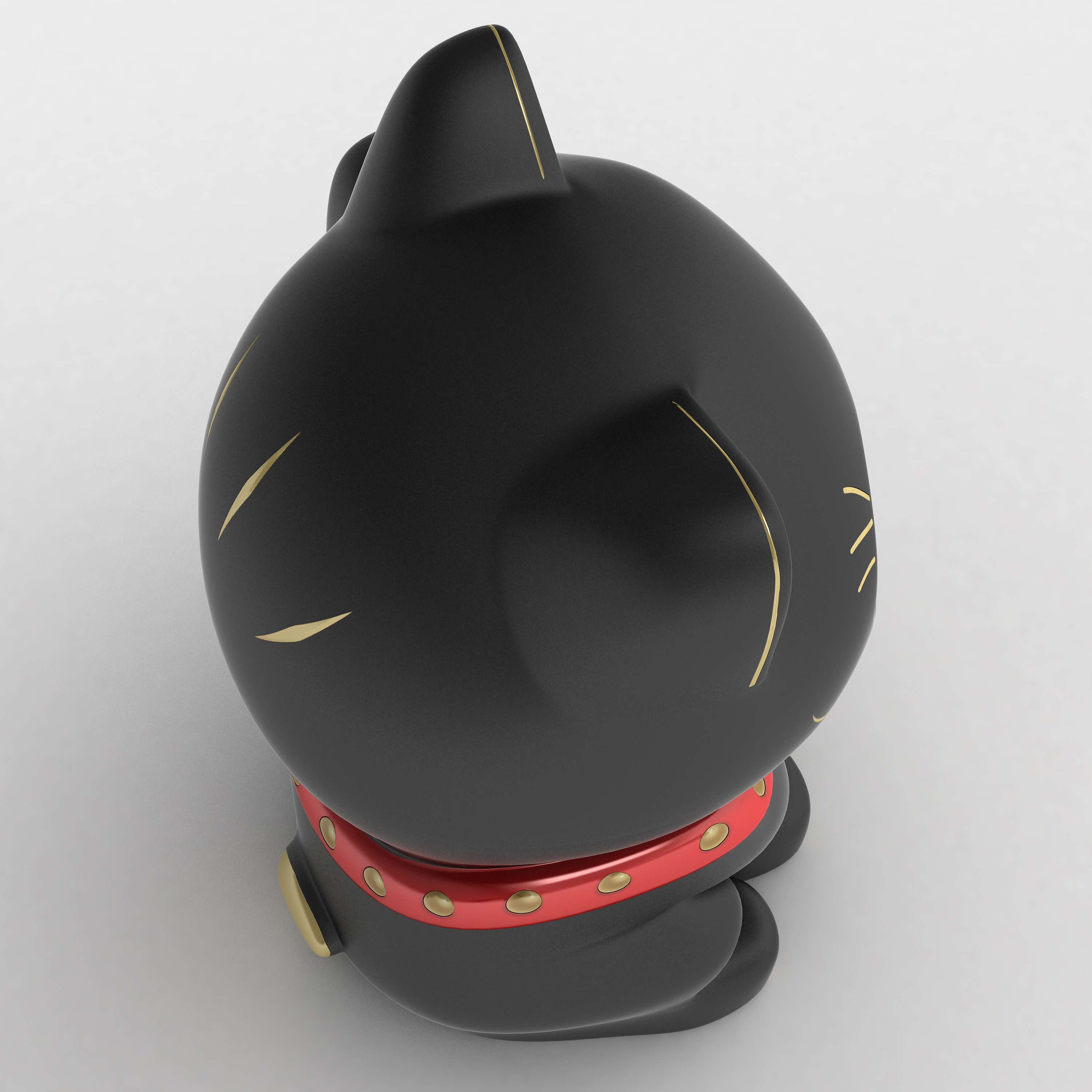 maneki neko 3d obj